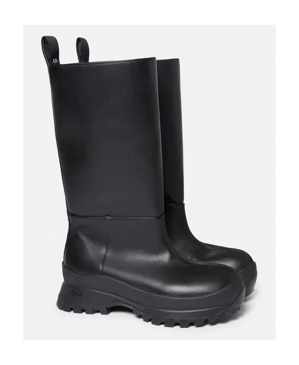 Stella McCartney Rounded-toe Slip-on Boots - Black