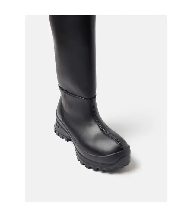 Stella McCartney Rounded-toe Slip-on Boots - Black