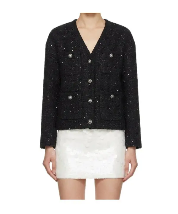 Marissa Chiara V-neck Embellished Jacket