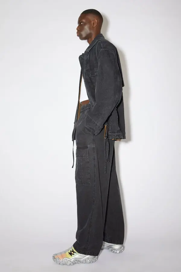 Acne Studios Mid-waist Cargo Trousers - Black