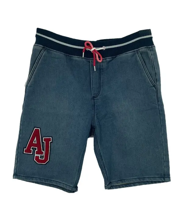 Emporio Armani Drawstring Waist Denim Shorts