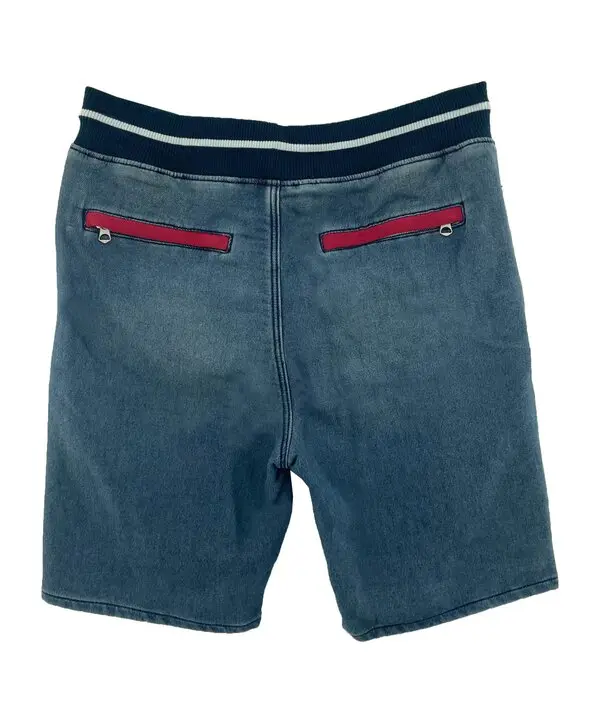 Emporio Armani Drawstring Waist Denim Shorts