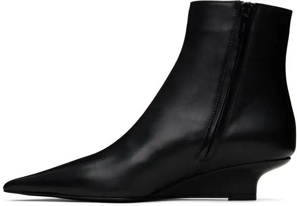 TOTEME Pointed Ankle Boots With Side Zip
