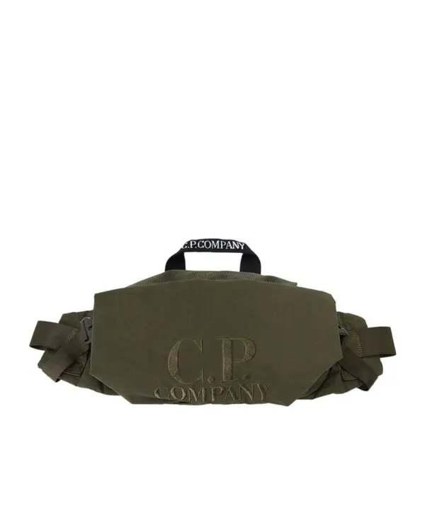 C.P. COMPANY Logo Embroidered Belt Bag - Green