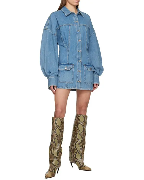 Attico Mini Dress - Sky-blue