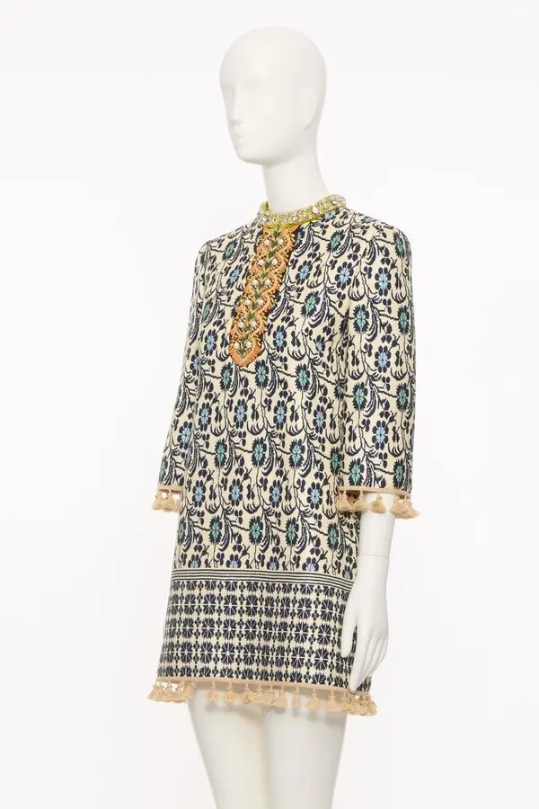 Valentino Garavani Floral-print Embellished Dress