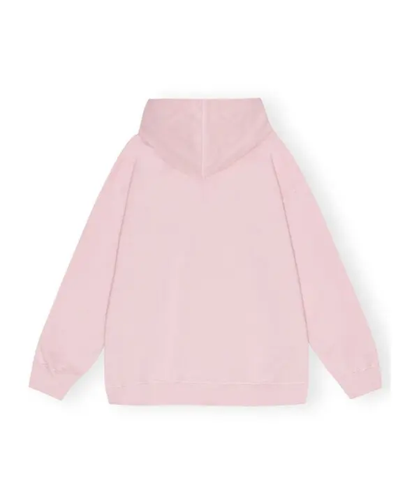 GANNI Logo Embroidered Drop Shoulder Hoodie