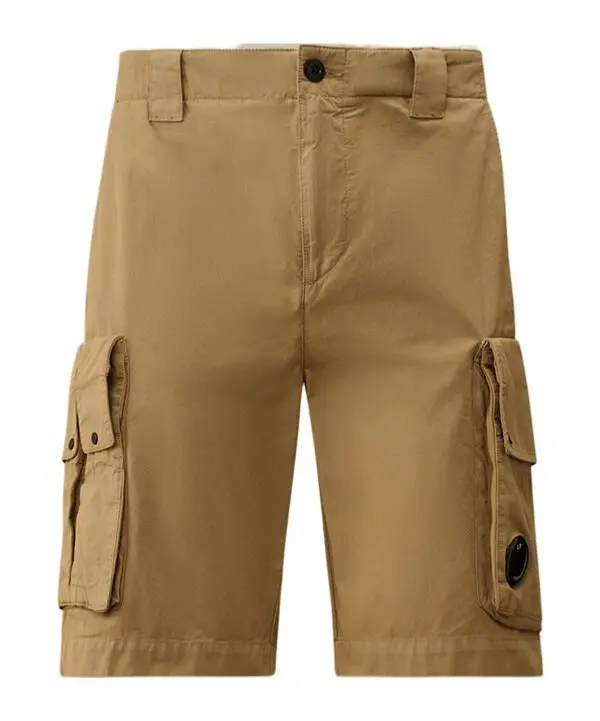 C.P. COMPANY Lens Detail Cargo Shorts - Beige