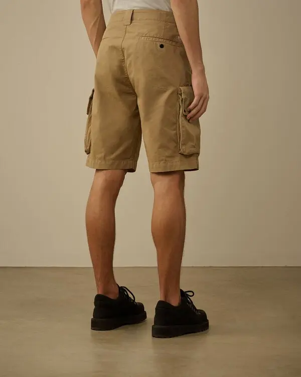 C.P. COMPANY Lens Detail Cargo Shorts - Beige