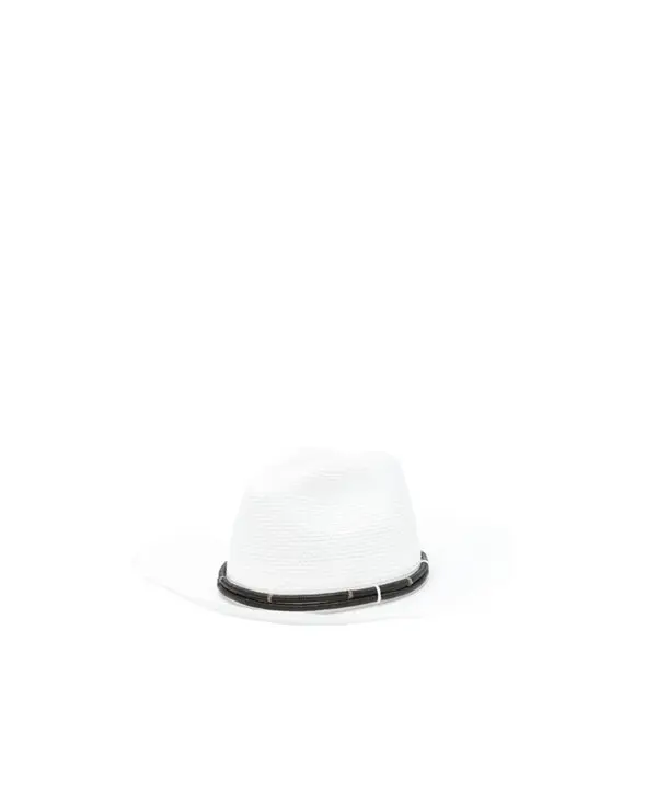 Brunello Cucinelli Embellished Fedora - White