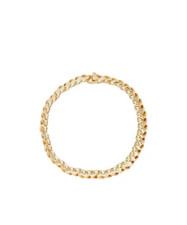 ANINE BING Logo-engraved Chain Link Necklace - Gold