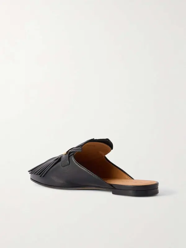 TOD'S Fringe Detailed Slip-on Mules