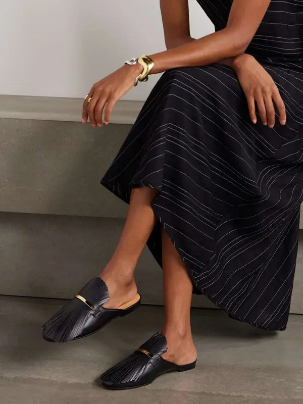TOD'S Fringe Detailed Slip-on Mules