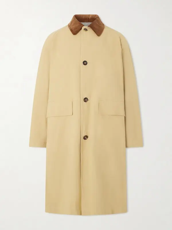 DRAKE'S Reversible Cotton And Linen-blend Jacket - Neutrals