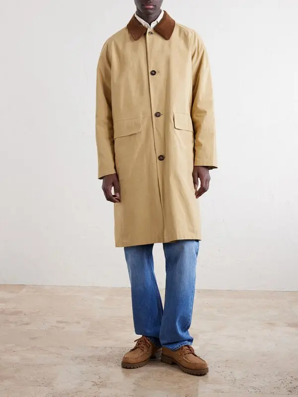 DRAKE'S Reversible Cotton And Linen-blend Jacket - Neutrals