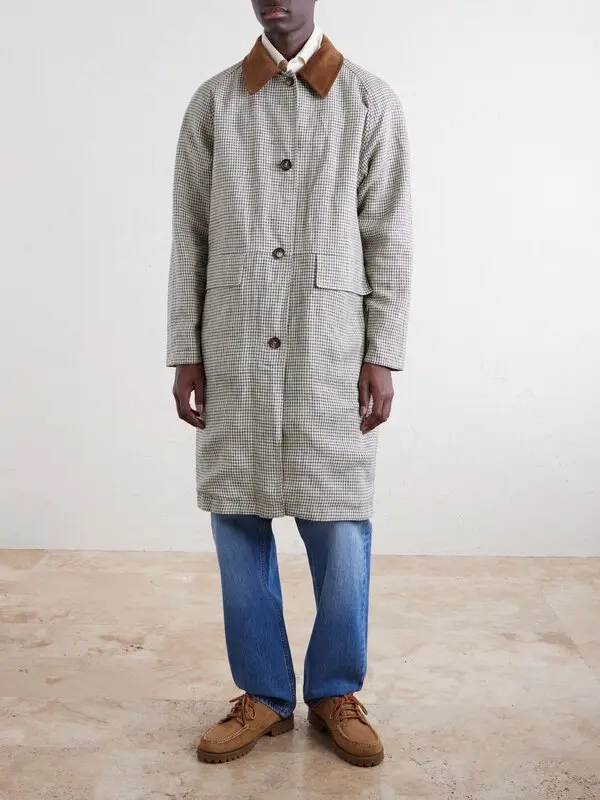 DRAKE'S Reversible Cotton And Linen-blend Jacket - Neutrals