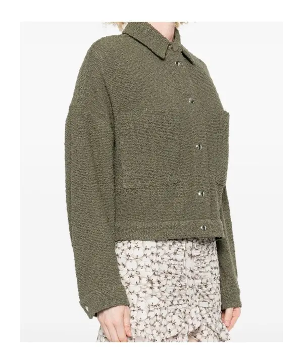 IRO PARIS Textured Pocket Jacket - Green