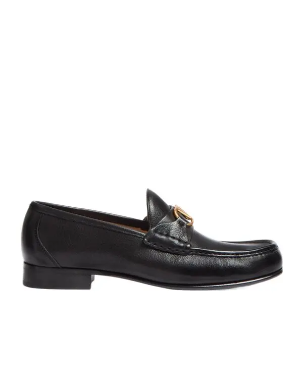 Valentino Garavani Vlogo Signature Slip-on Loafers - Black