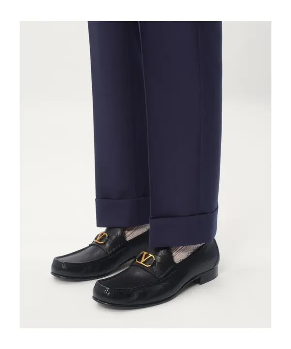 Valentino Garavani Vlogo Signature Slip-on Loafers - Black