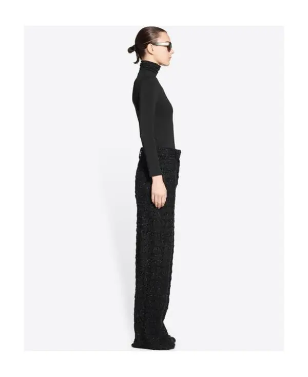 Balenciaga Tweed Metallic Thread Trousers