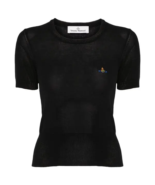VIVIENNE WESTWOOD Bea Crew Neck T-shirt - Black