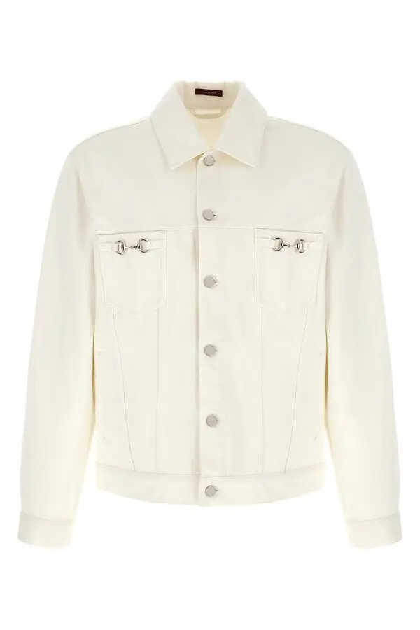 Gucci Horsebit Detailed Collared Jacket - No