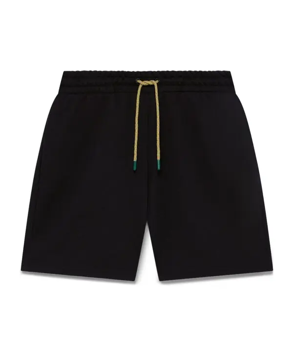 Casablanca Wide-leg Shorts With Elasticated Waist - Black