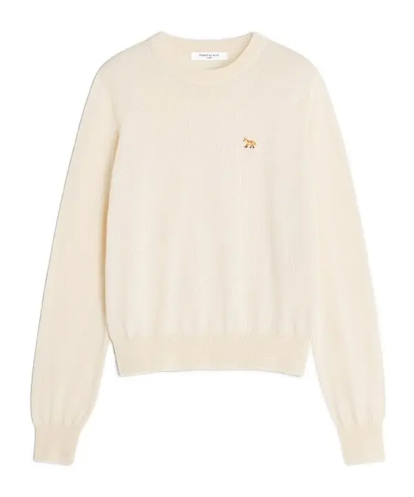 Maison Kitsuné Baby Fox Regular Jumper - White