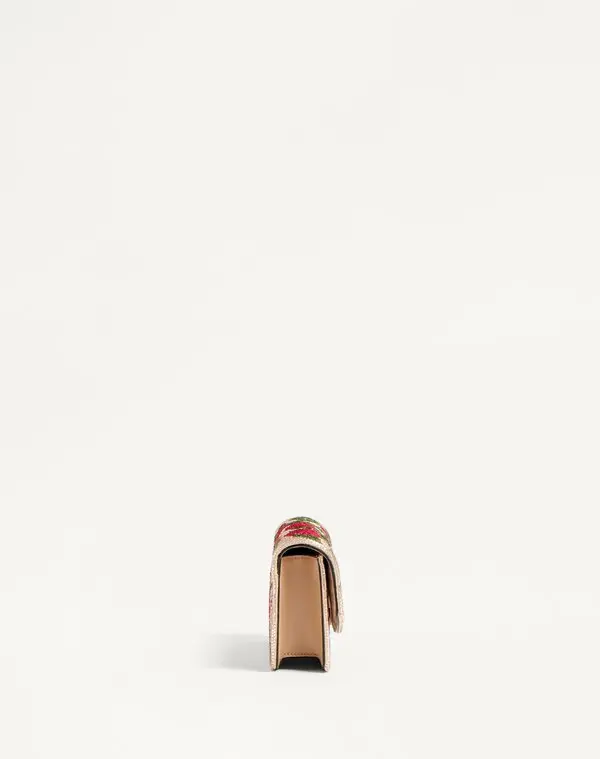 Valentino Garavani Vain Embroidered Shoulder Clutch