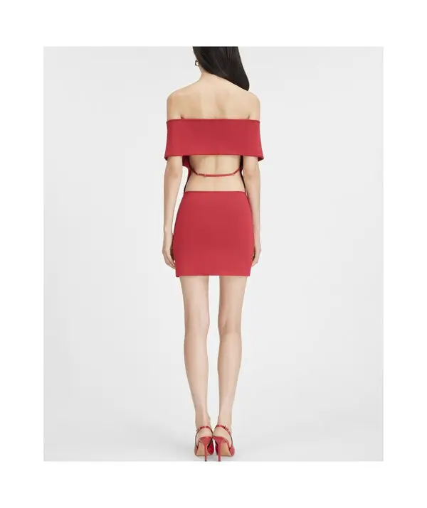 Jacquemus Cubista Mini Dress - Red