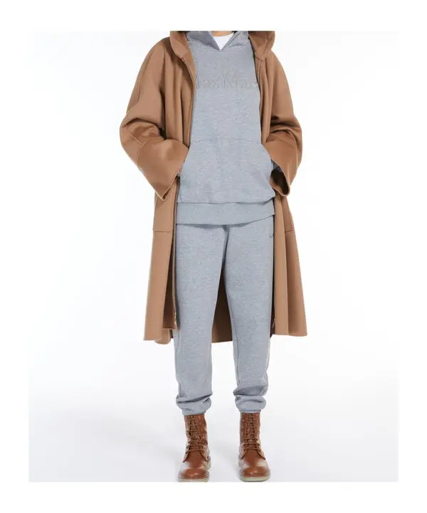 Max Mara Elastic Waist Joggers With Embroidered Logo