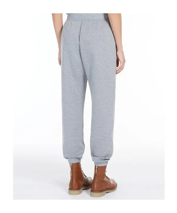 Max Mara Elastic Waist Joggers With Embroidered Logo