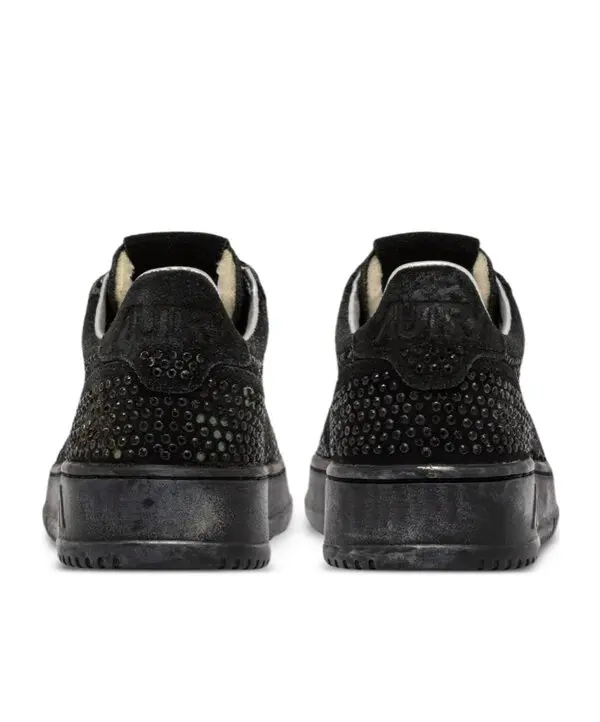 AUTRY Rose Medalist Low Sneakers - Black