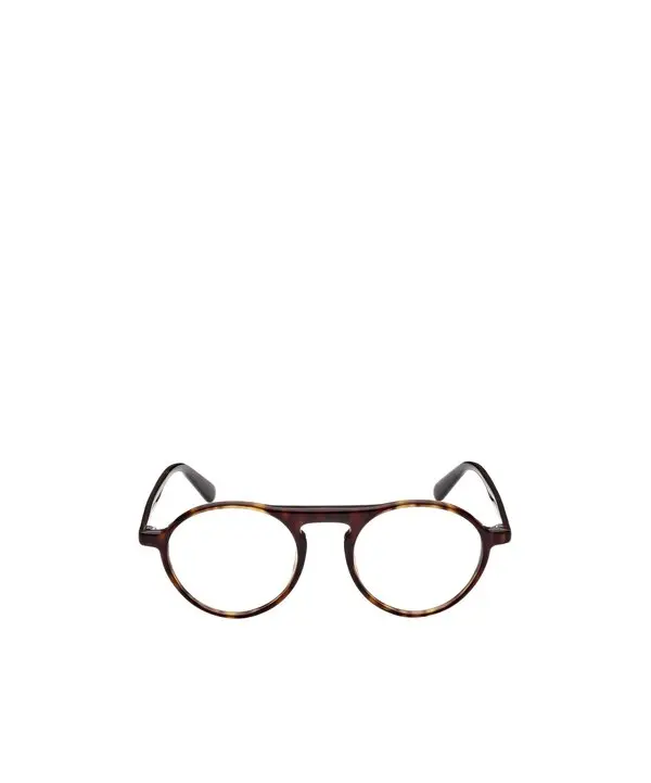 Moncler Round Frame Eyeglasses - Brown