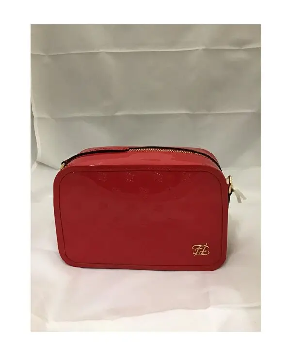 Fendi Karligraphy Embossed Crossbody Bag