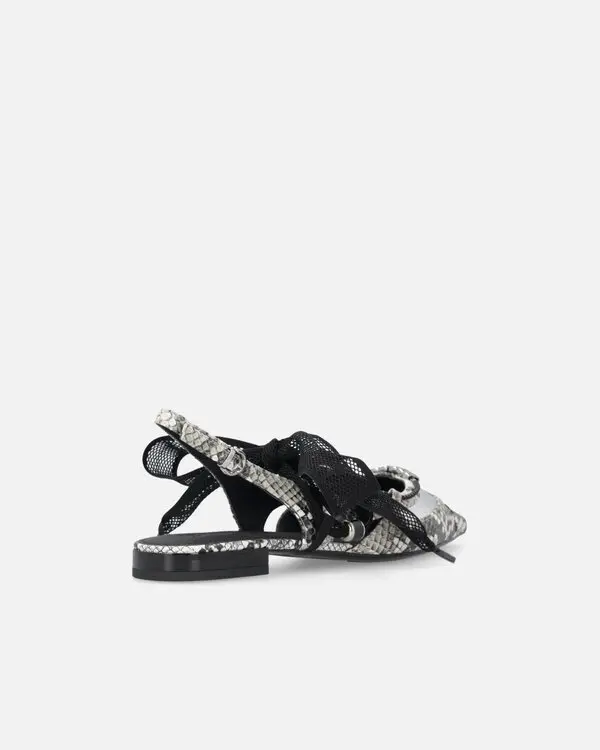 Pinko Bow Pointed-toe Slingback Pumps - Black