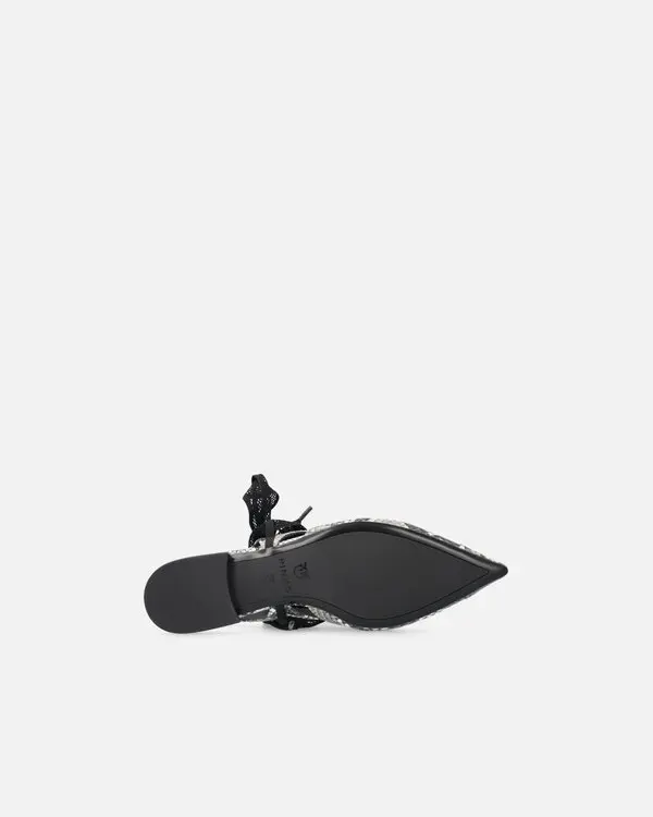 Pinko Bow Pointed-toe Slingback Pumps - Black