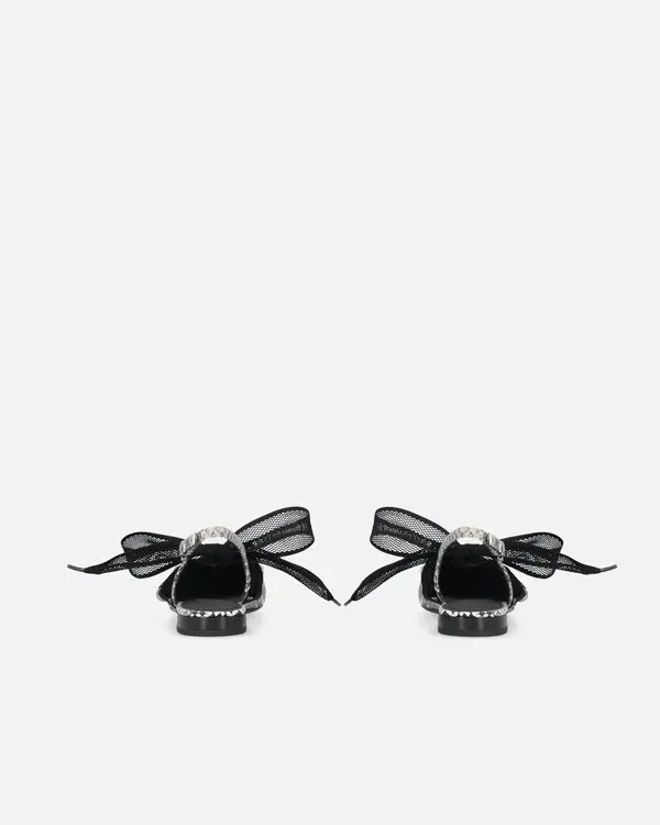 Pinko Bow Pointed-toe Slingback Pumps - Black