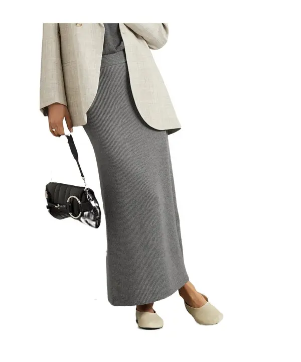 Max Mara Rib Knitted Maxi Skirt