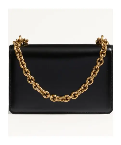 Valentino Garavani Vlogo Signature Chain Shoulder Bag - Black