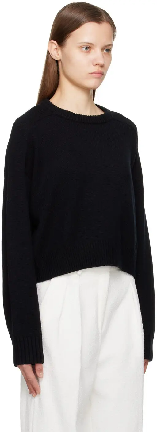 LOULOU STUDIO Bruzzi Ribbed Neckline Sweater