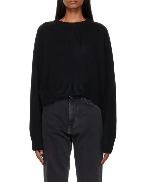 LOULOU STUDIO Bruzzi Ribbed Neckline Sweater