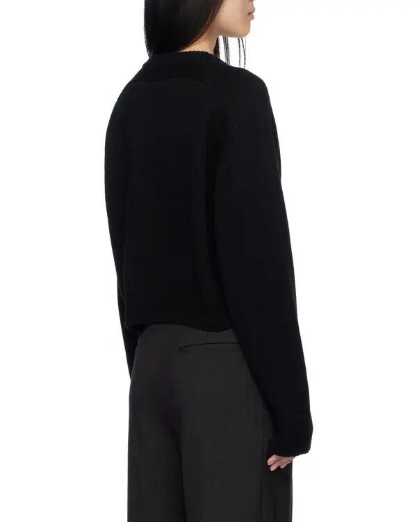 LOULOU STUDIO Bruzzi Ribbed Neckline Sweater