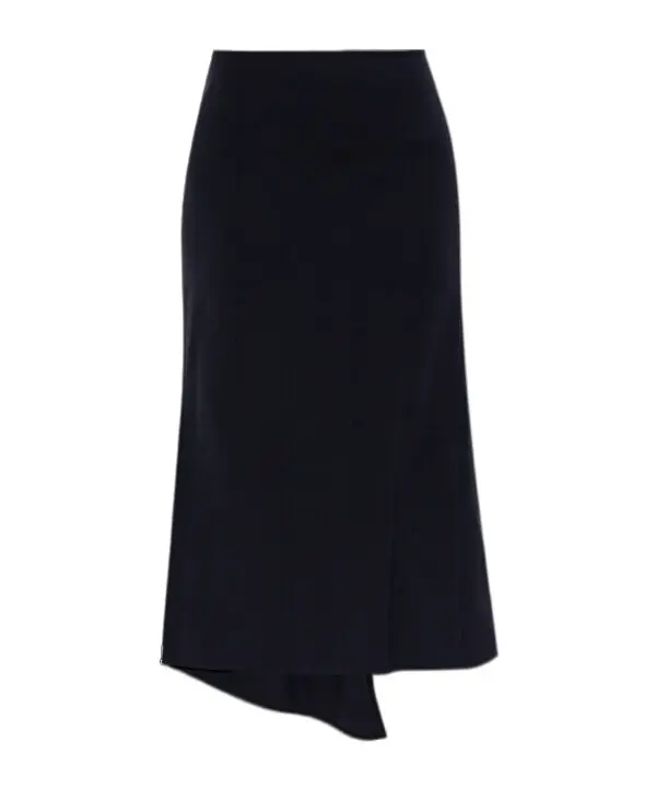 Victoria Beckham Asymmetric Hem Midi Skirt