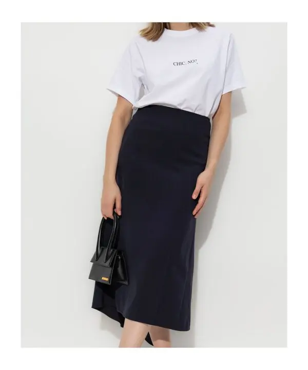 Victoria Beckham Asymmetric Hem Midi Skirt