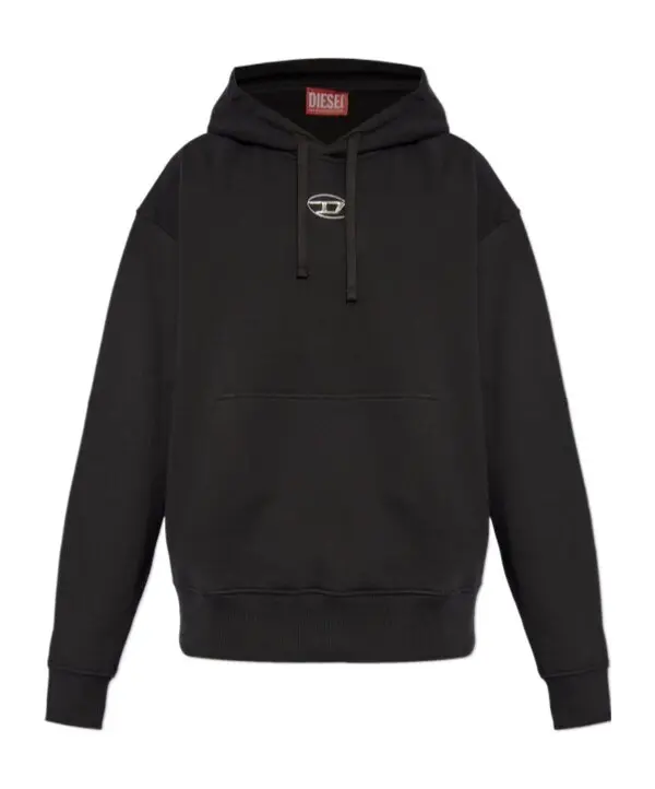 DIESEL® S-macs-hood-od Drawstring Hoodie - Black
