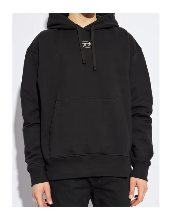 DIESEL® S-macs-hood-od Drawstring Hoodie - Black