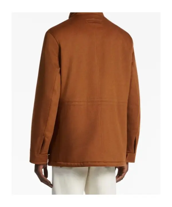 Zegna Long Sleeve Casual Jacket - Brown