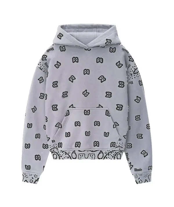 Rhude Long-sleeved Hoodie With All-over Pattern