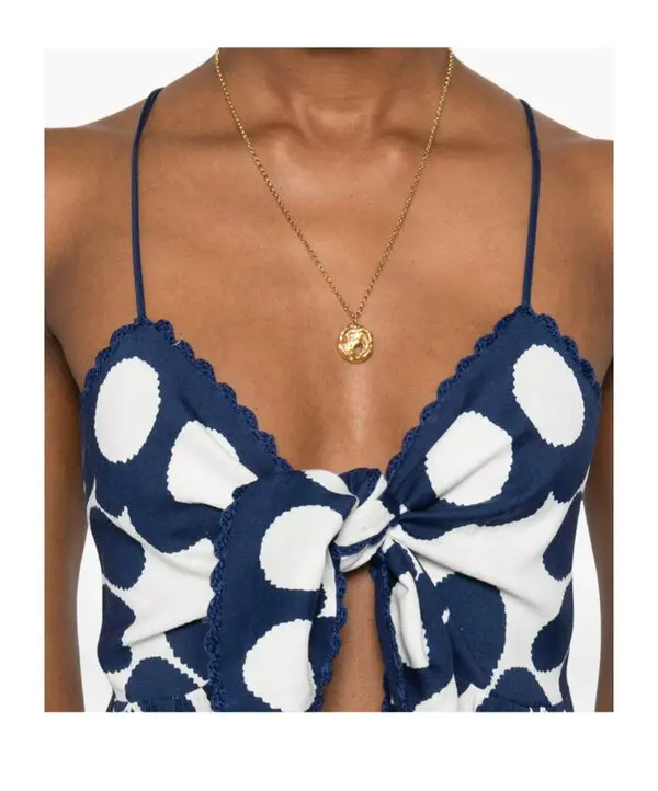 Farm Rio Floral Tie Front Maxi Dress - Blue